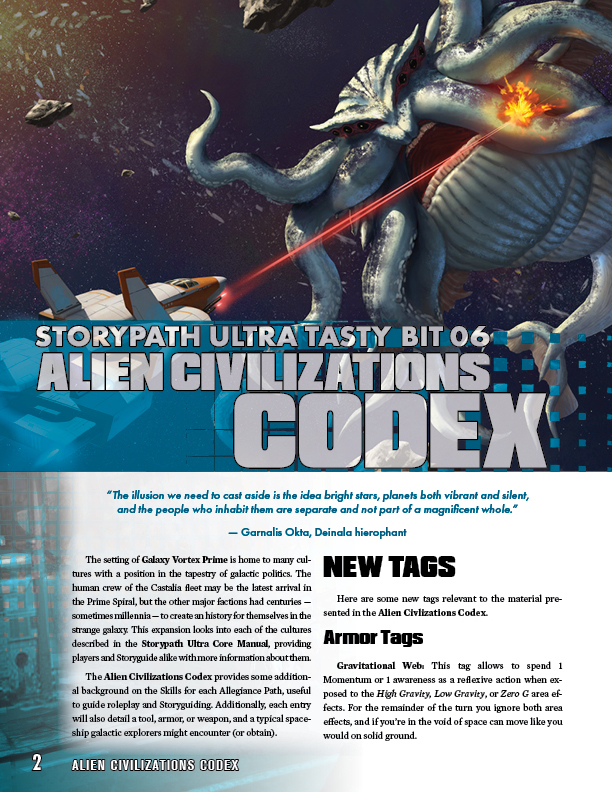 Now Available: Alien Civilizations Tasty Bit – Onyx Path Publishing